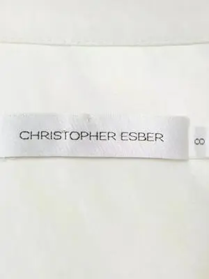 Christopher Esber Cropped Pointed-collar Shirt