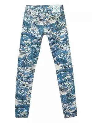 Off-White Tapestry Print Jeans