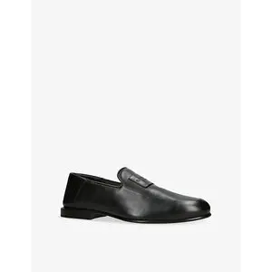 Givenchy Label Leather Loafers