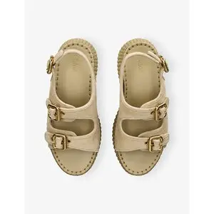 Chloé Nama Platform Leather Sandals