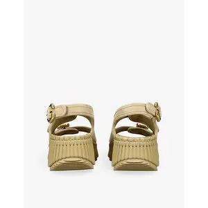 Chloé Nama Platform Leather Sandals