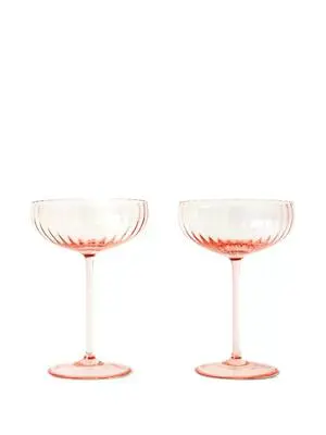 VENINI Bollicine Champagne Glasses - Pink