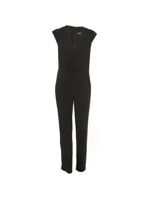 Polo Ralph Lauren Crepe Sleeveless Jumpsuit - Black