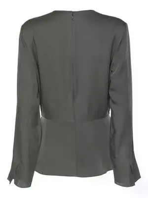 Theory Full-sleeve Silk Top