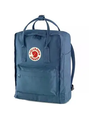 Fjallraven Logo-patch Zip Backpack - Blue