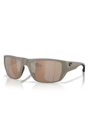 COSTA DEL MAR Finlet 59mm Polarized Rectangular Sunglasses