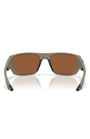 COSTA DEL MAR Finlet 59mm Polarized Rectangular Sunglasses