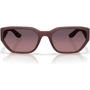COSTA DEL MAR Clemente 58mm Polarized Rectangular Sunglasses - Stormy Sunset/rose