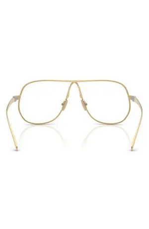 Miu Miu 66mm Oversized Pilot Blue Light Glasses
