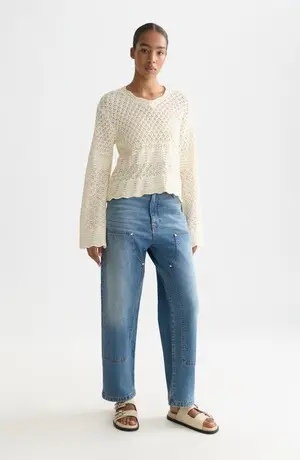 Scotch & Soda Pointelle V-neck Sweater