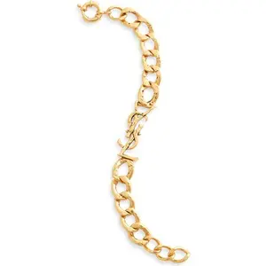 Saint Laurent Cassandre Chain Link Bracelet - Gold