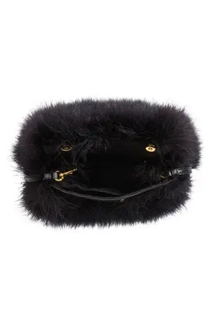 Moschino Feather Handbag