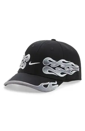 Nike Club Structured Og Flame Baseball Cap - Black
