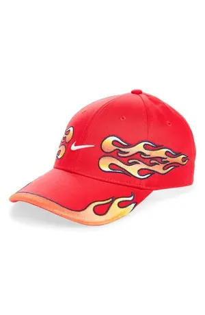 Nike Club Structured Og Flame Baseball Cap - University Red