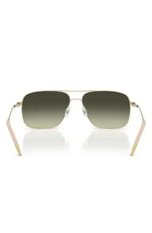Oliver Spencer Clifton 58mm Gradient Rectangular Sunglasses