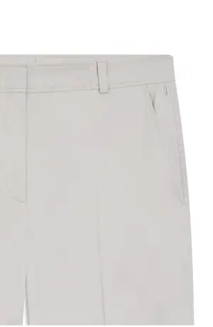 BOSS Tecarino2 Flat-front Ankle Pants - Grey