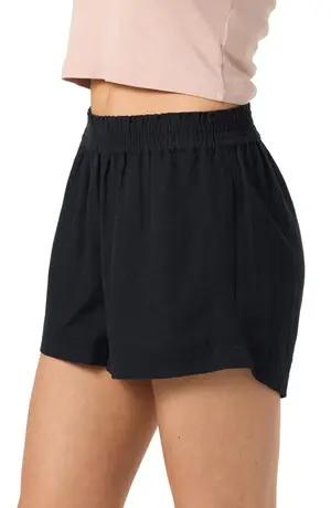 O'Neill Smocked Waist Shorts - Black