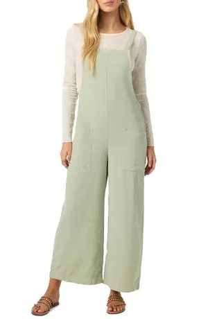 O'Neill Summerlin 2 Cotton & Linen Overalls - Desert Sage