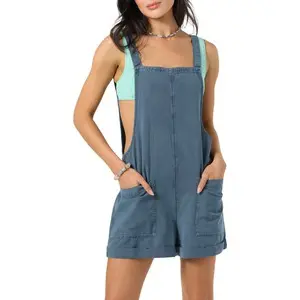O'Neill Summerlin 2 Cotton & Linen Shortalls - Slate