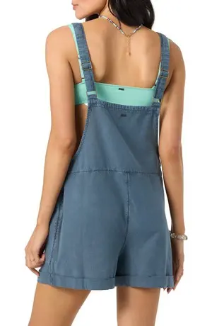 O'Neill Summerlin 2 Cotton & Linen Shortalls - Slate