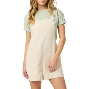 O'Neill Summerlin 2 Cotton & Linen Shortalls Tapioca