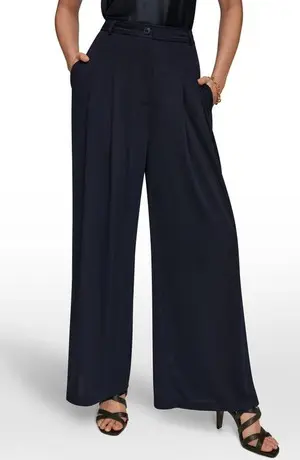 Donna Karan New York Pleated Wide-leg Pants