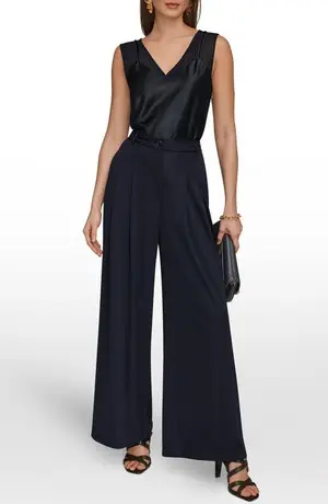 Donna Karan New York Pleated Wide-leg Pants