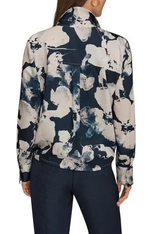 Donna Karan New York Printed Long Sleeve Shirt - Nightfall Multi