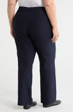 Eileen Fisher Stretch Crepe Kick Flare Ankle Pants