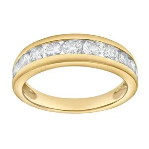 LUVMYJEWELRY Eterna 1.00 Ct. Diamond Band In 14k Gold - 14k Yellow Gold