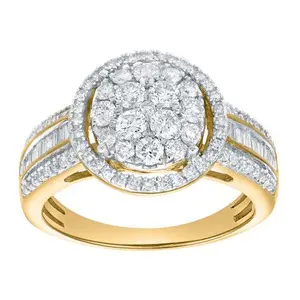 LUVMYJEWELRY Valencia 0.90ct Diamond 14k Gold Ring - 14k Yellow Gold