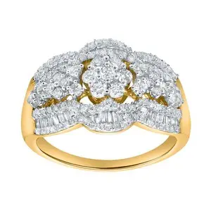 LUVMYJEWELRY 1.10 Carat Diamond And 14k Gold Ring - 14k Yellow Gold