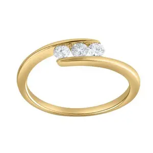 LUVMYJEWELRY 0.25 Ct Diamond 10k Gold Ring - 10k Yellow Gold