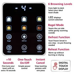 BRENTWOOD Digital Toaster