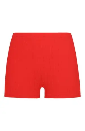 PACIFICA BY SUNSETS Ayden Boyshort Bottoms - Red Hot Rib