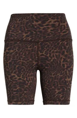 MPG Cloud Leopard Print Bike Shorts
