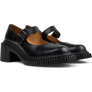Camper Pix Mary Jane Flat - Black