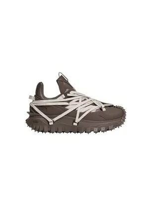 RICK OWENS MONCLER Trailgrip Megalace Leather Sneakers