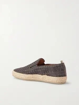 Officine Creative Bowline 001 Woven Suede Espadrilles