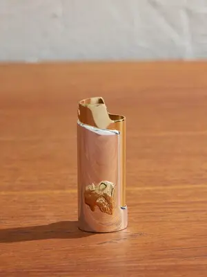 JACQUES MARIE MAGE Artemis Gold-tone And Sterling Lighter Case