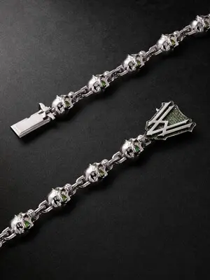 ALEX MOSS Dead Head 14-karat White Gold Diamond Chain Necklace