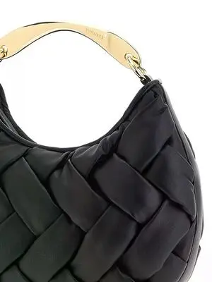 TWINSET Weaved Leather-effect Tote Bag - Black
