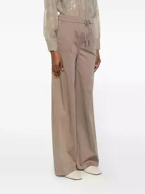 PANICALE Drawstring Trousers - Brown