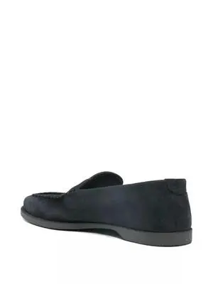 John Lobb Midnight Leather Loafers