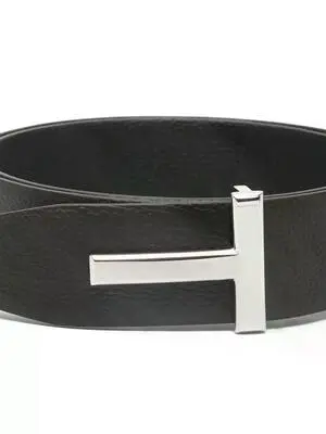 TOM FORD Logo-buckle Belt - Brown