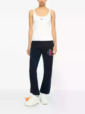 Off-White Embroidered Cuff Track Pants