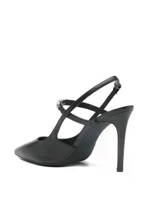 Michael Kors Dina Leather Slingback Pumps