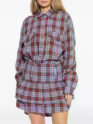 VIVIENNE WESTWOOD Checked Buttoned Mini Dress