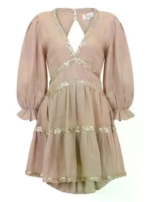 SANA OSMANI Miriam Open-back Mini Dress - Pink