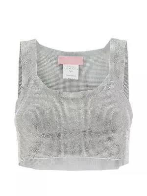 TWENTY FOURHAITCH Aten Metallic Top